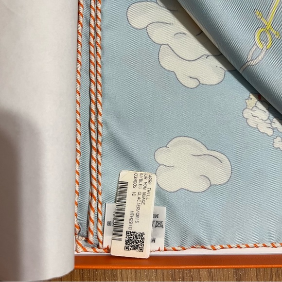 Hermes | Accessories | Hermes 9x90 Silk Scarf Sur Mon Nuage Brand New ...